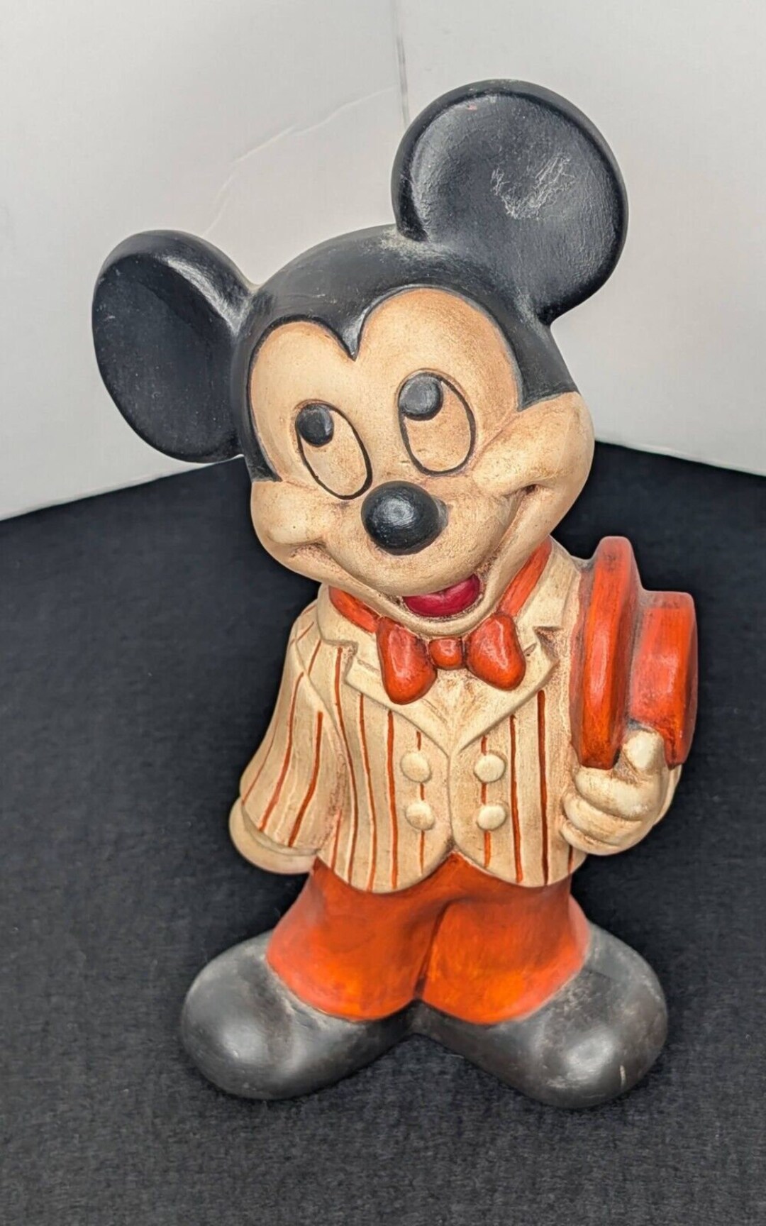 Vintage 70s Ceramic Mickey Mouse Hand Painted Collectible Walt Disney ...
