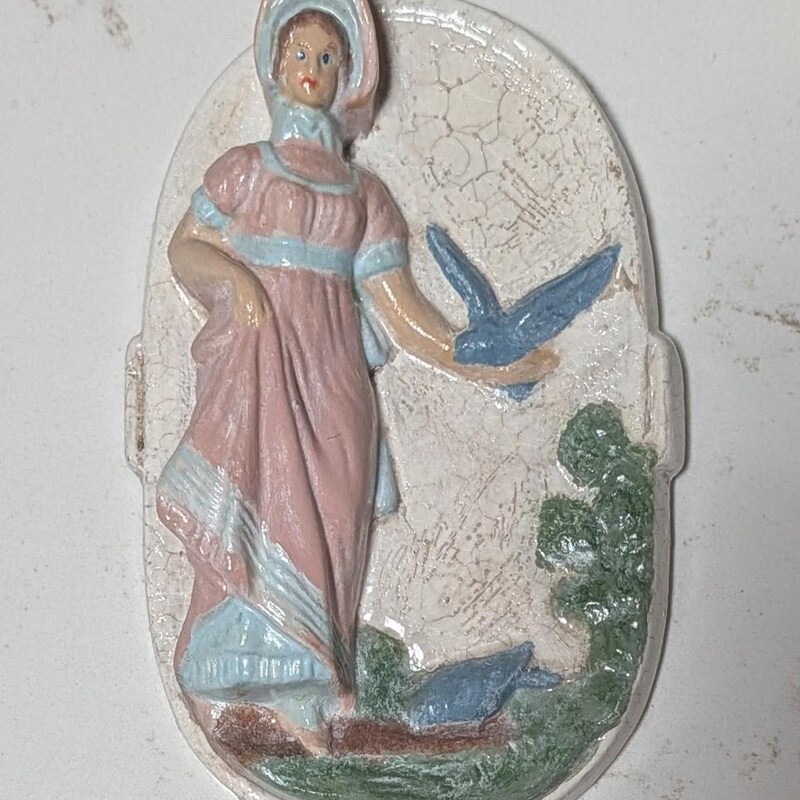 Victorian Chalkware Plaques - Etsy