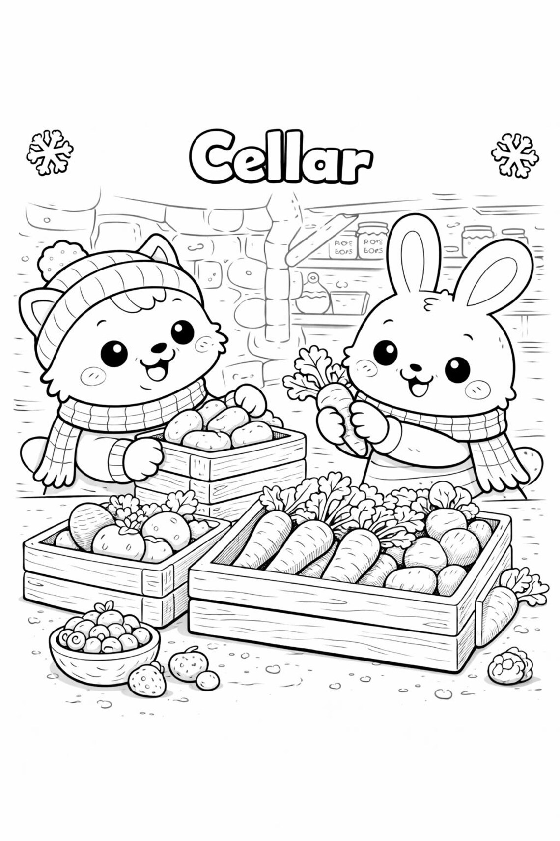 Winter Food Education Coloring Pages – Preschool Learning (PDF Download ...