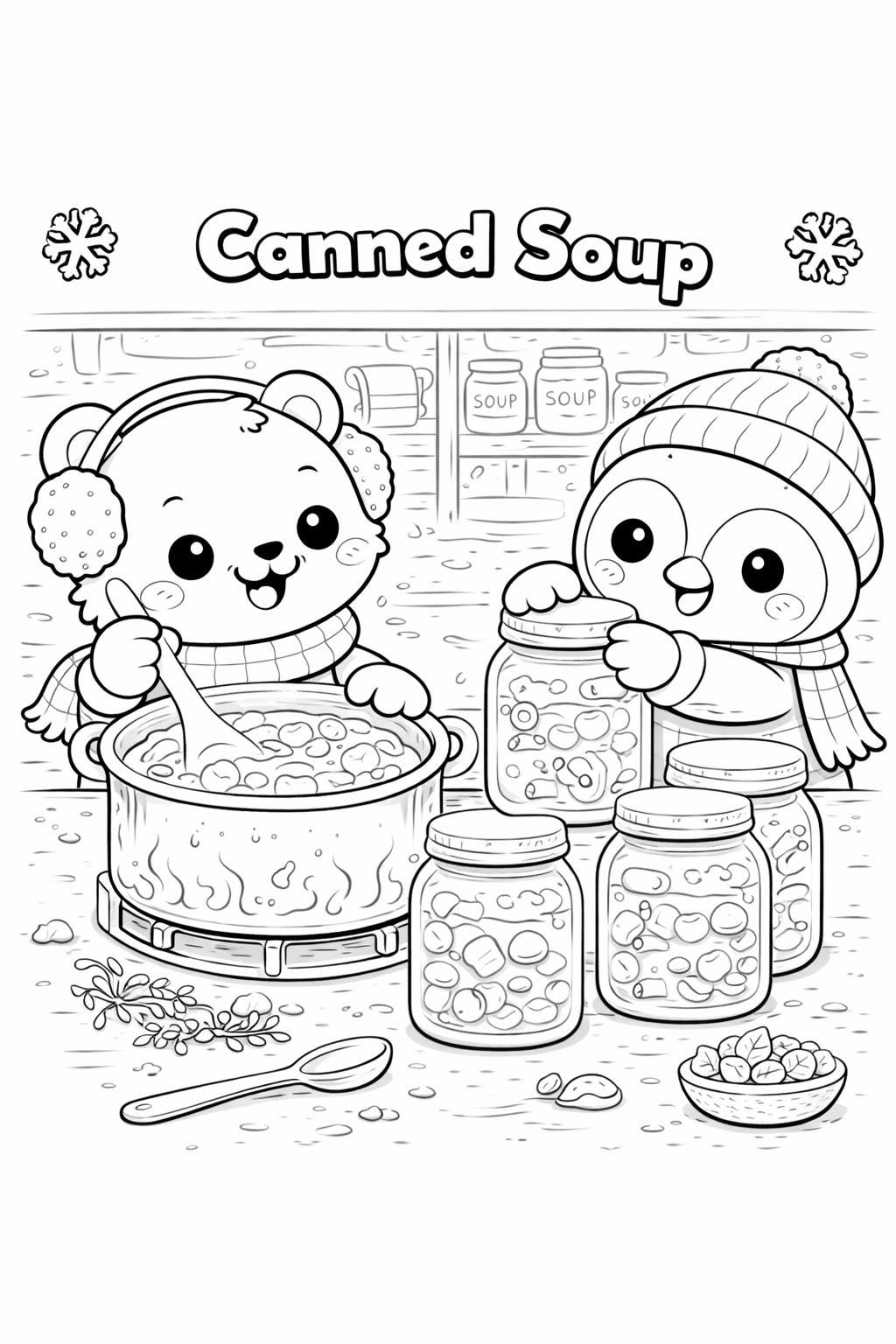 Winter Food Education Coloring Pages – Preschool Learning (PDF Download ...