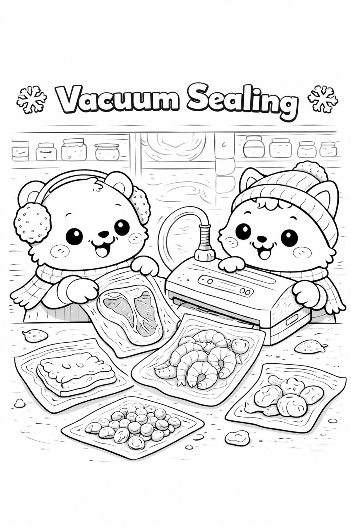 Winter Food Education Coloring Pages – Preschool Learning (PDF Download ...