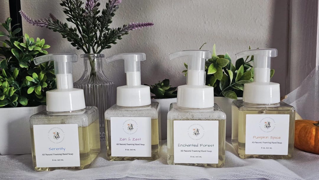 All-natural Foaming Hand Soaps | Non-toxic | Essential Oils | Vitamin E ...