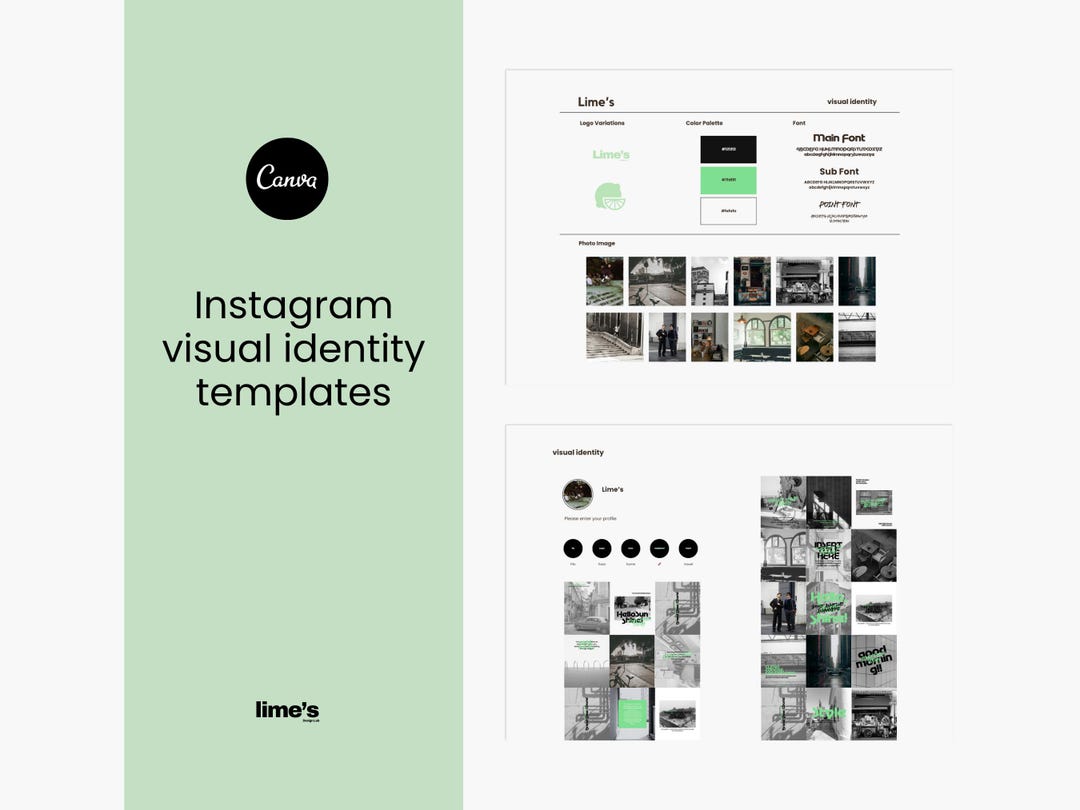 Instagram Visual Identity Templates for Canva - Etsy