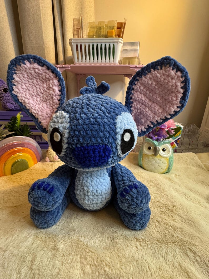 Handmade Blue Alien Crochet Plushie - Stuffed Alien Toy, 12x12 - Etsy