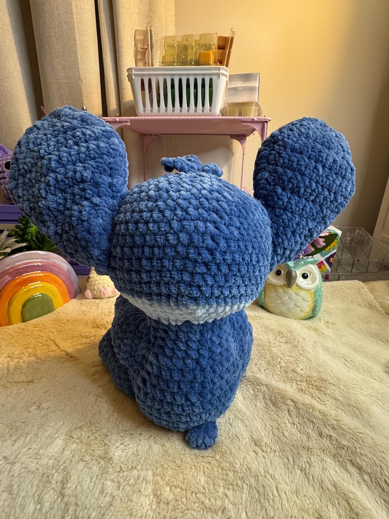 Handmade Blue Alien Crochet Plushie - Stuffed Alien Toy, 12x12 - Etsy