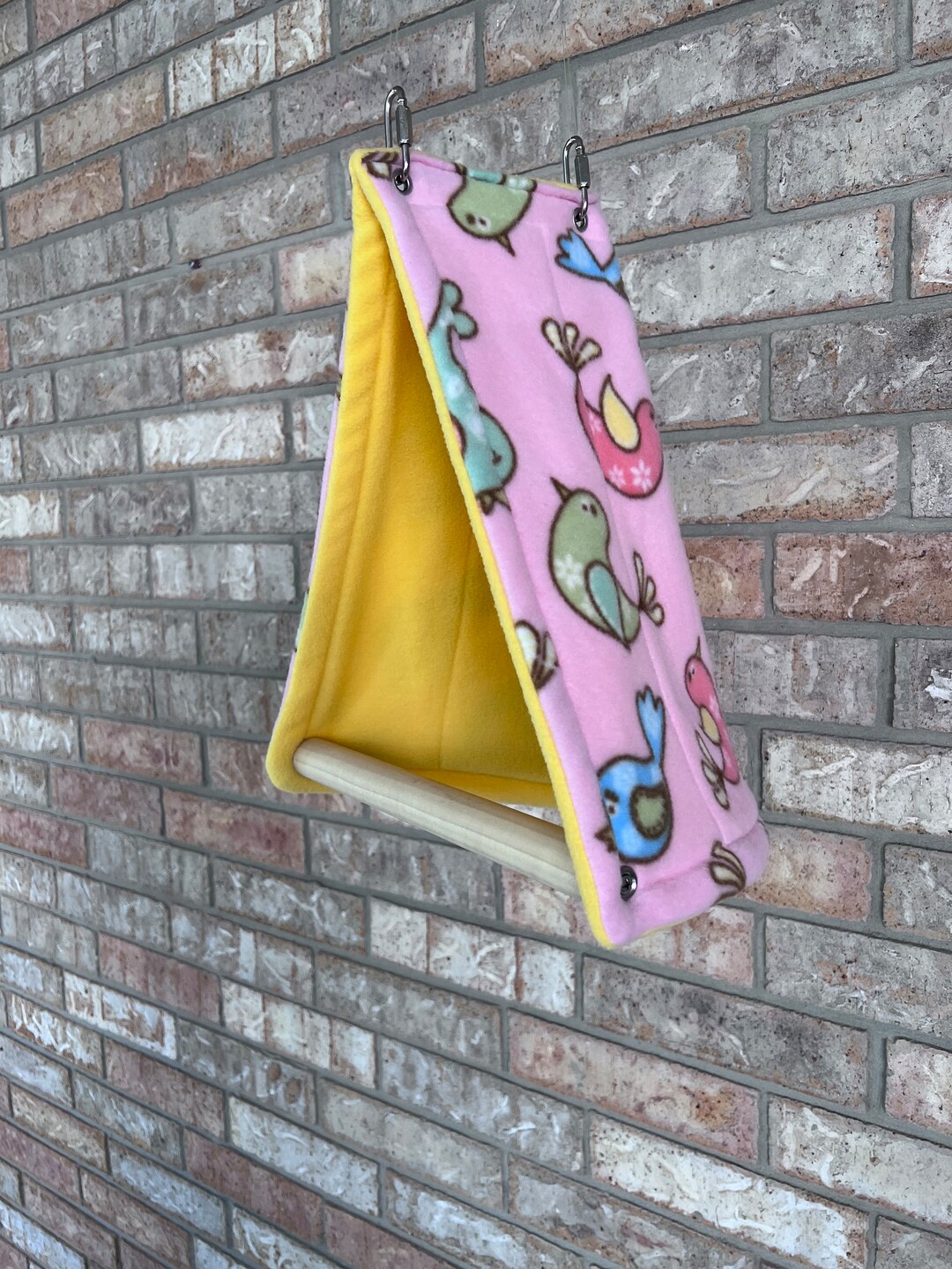 Fleece Bird Tent With Perch: Cozy Sleep and Play - Etsy