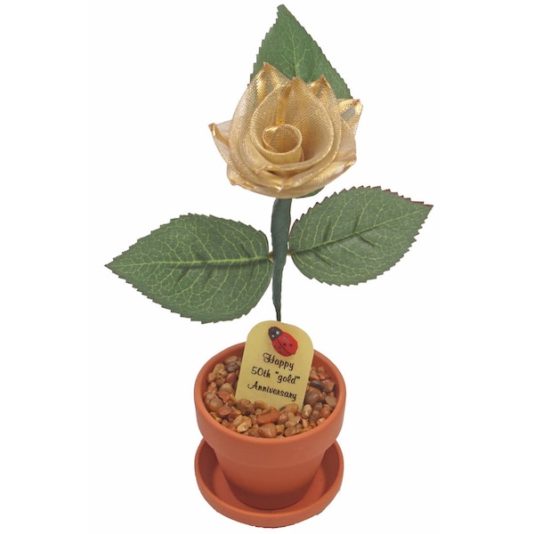 50th Anniversary Gold Roses - Etsy