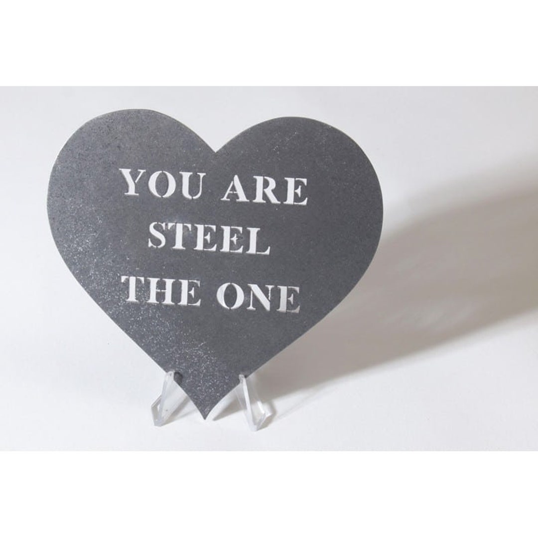 Steel Heart Laser Cut for Valentines, Birthday, Father's Day, Christmas ...