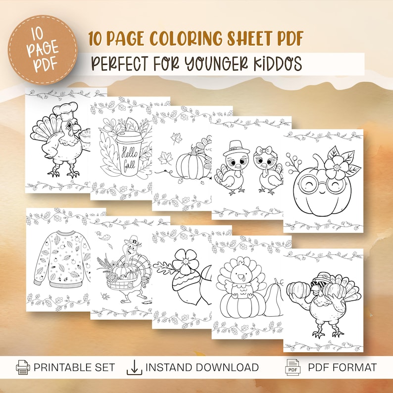 PERSONALIZED Fall Printable Activity Bundle, Thanksgiving Placemats ...