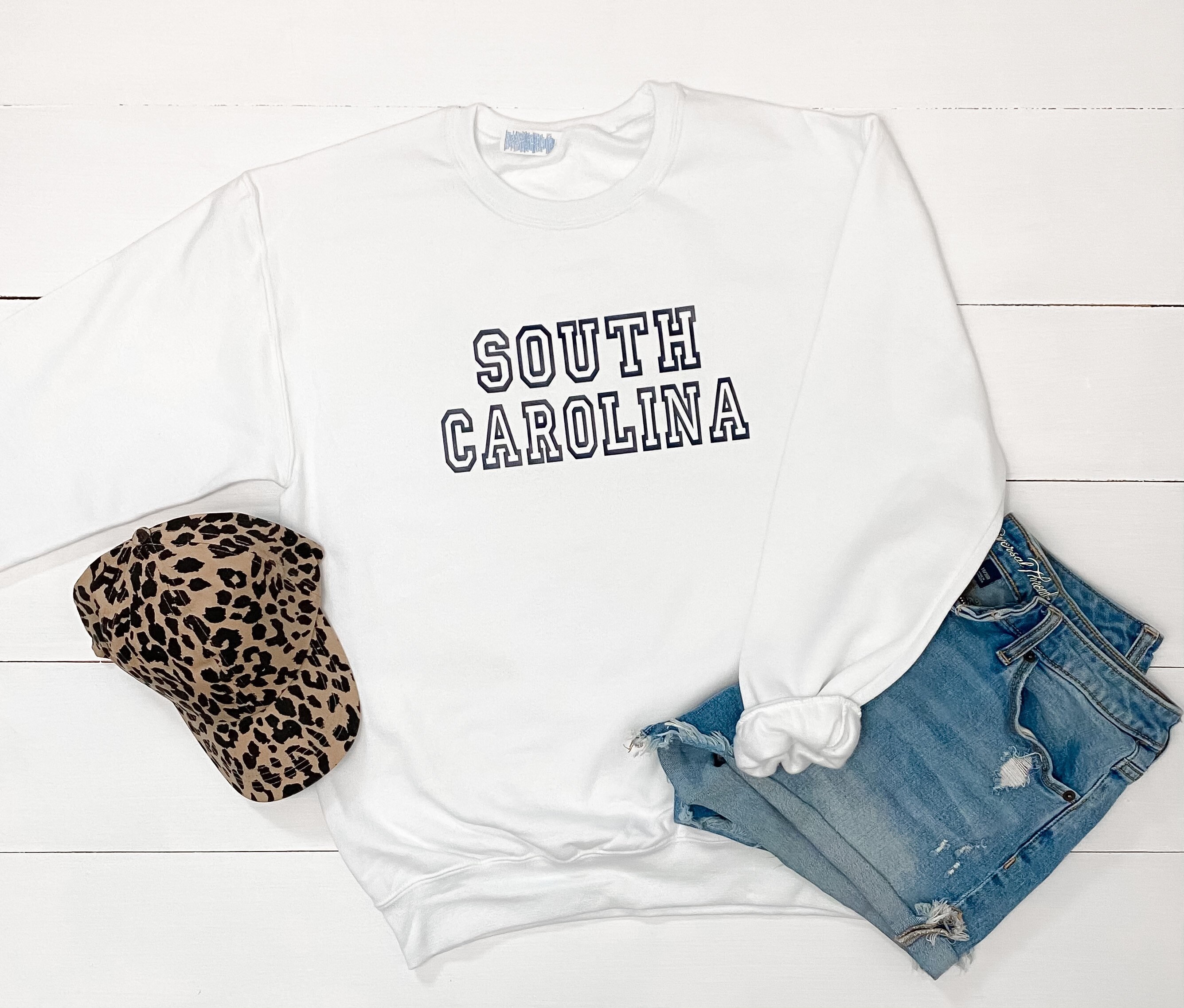 State Shirt With Varsity Lettering Collegiate Sweatshirt | Etsy