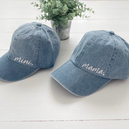 Mama and Mini Hats / Mama Baseball Cap / Mama Hat / Mini Hat / - Etsy