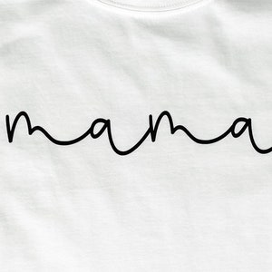 Cursive Mama Graphic Tee | Handwritten | Simple | Womens | Tshirt ...