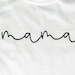 Cursive Mama Graphic Tee Handwritten Simple Womens Tshirt Momlife ...