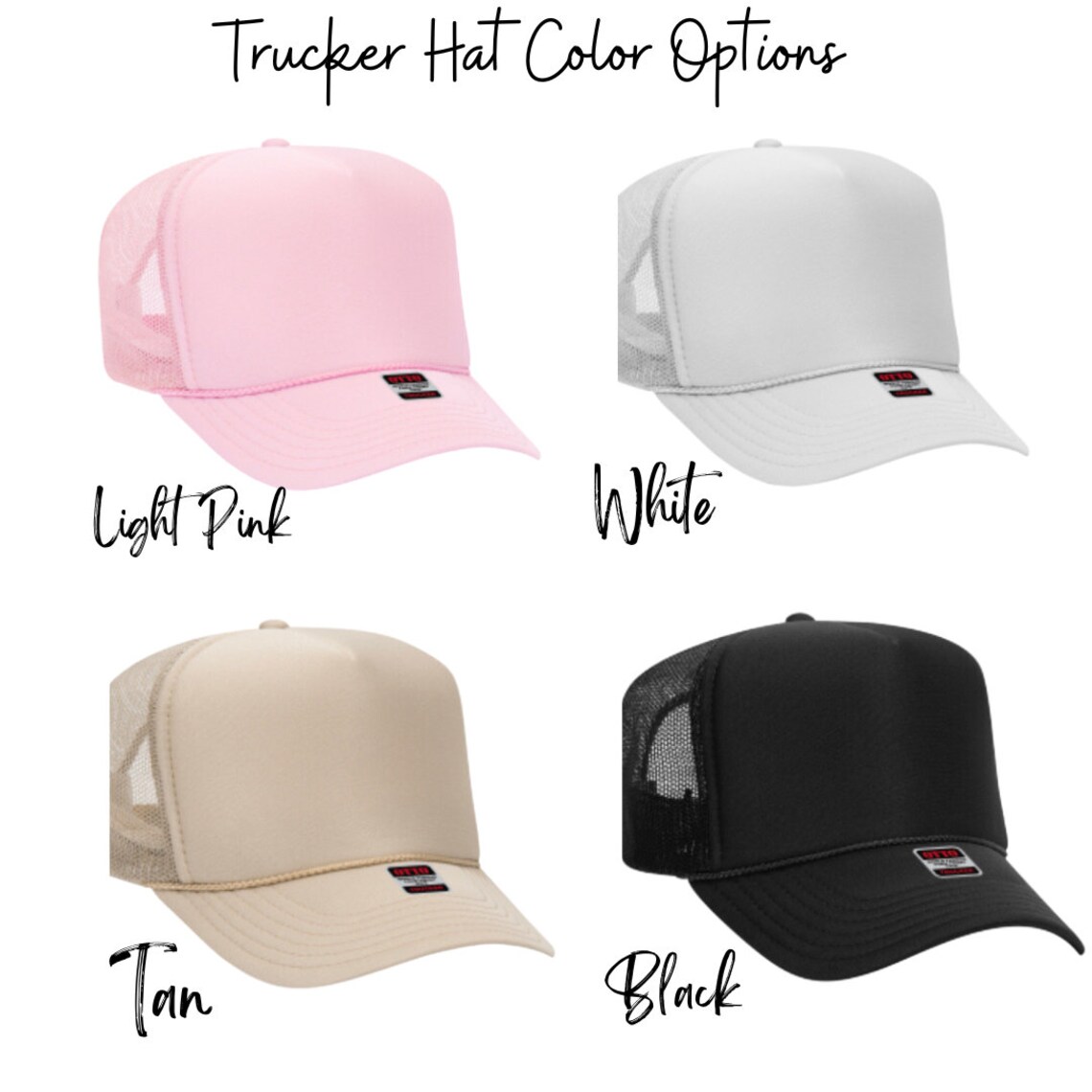 Custom Upside Down Writing Trucker Hat - Etsy