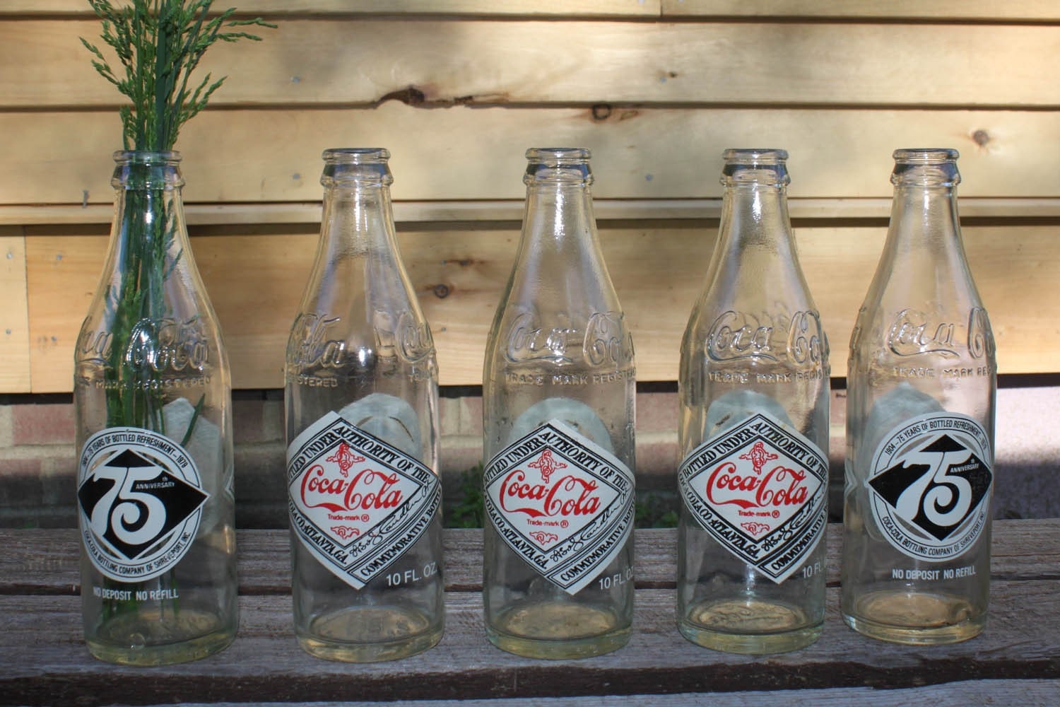 75th Anniversary Commemorative Coca Cola Bottles - Etsy