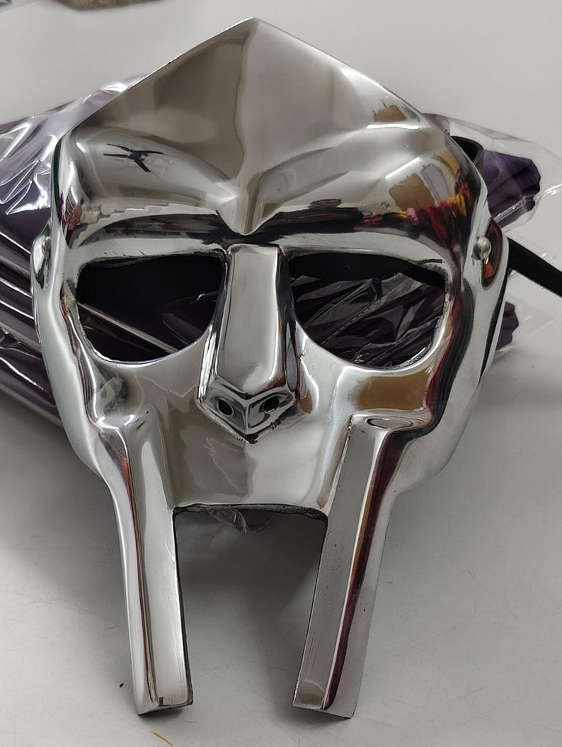Medieval Roman MF Doom Gladiator Face Mask Helmet Costume - Etsy