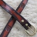 Hand-tooled Leather Belt - Design B20004 in Your Choice of Colors ...