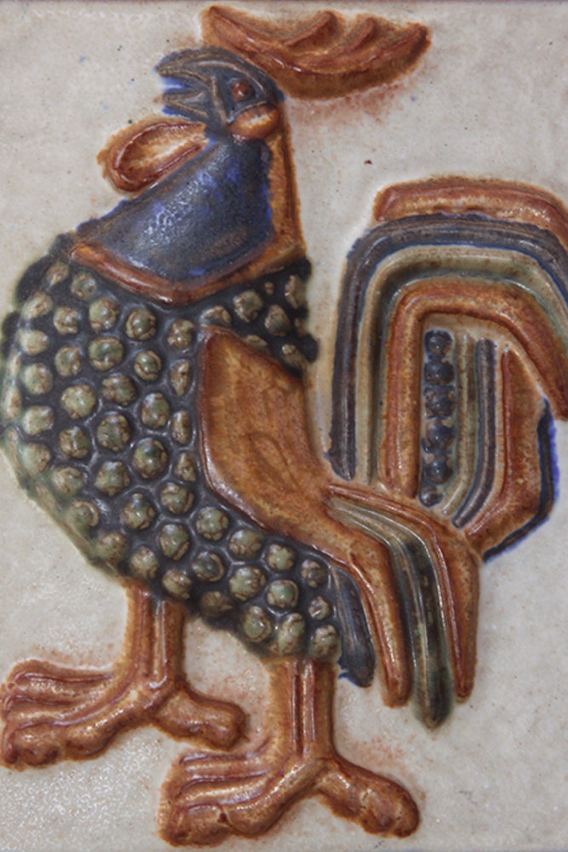 Modernist Rare Danish Wall Plaque Rooster Marianne Starck - Etsy