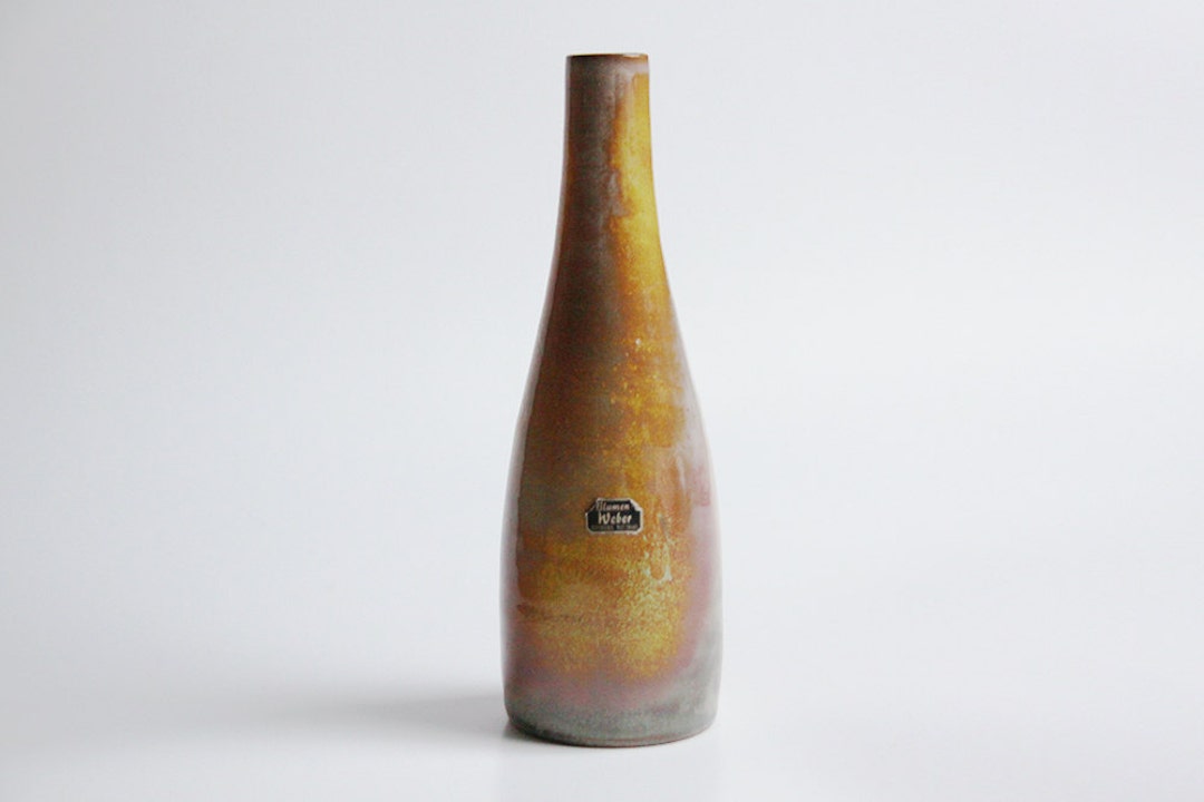 Modernist Dutch Studio Pottery Bottle Vase - 70s - Etsy