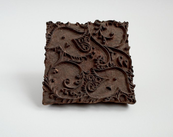 Vintage Wood Print Block/textile Stamp - Etsy