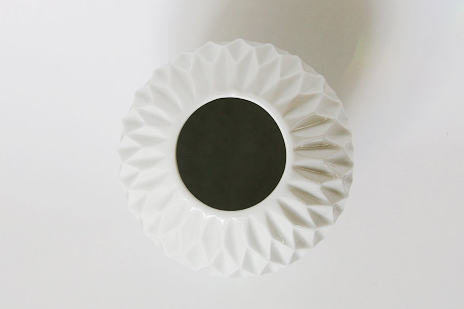 Modernist German Panton Era Space Age Op Art White Honeycomb Vase ...