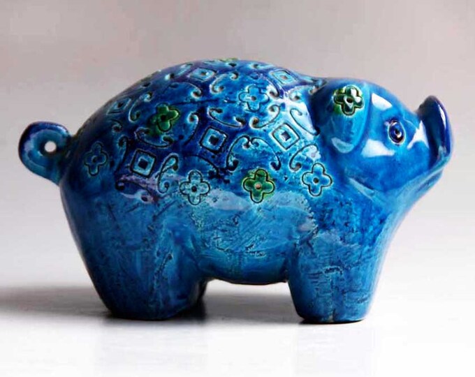 Vintage Pig Figurine - Bitossi 60s - Etsy