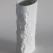 Modernist Tall White Bisque Porcelain Op Art rock Vase Martin Freyer ...