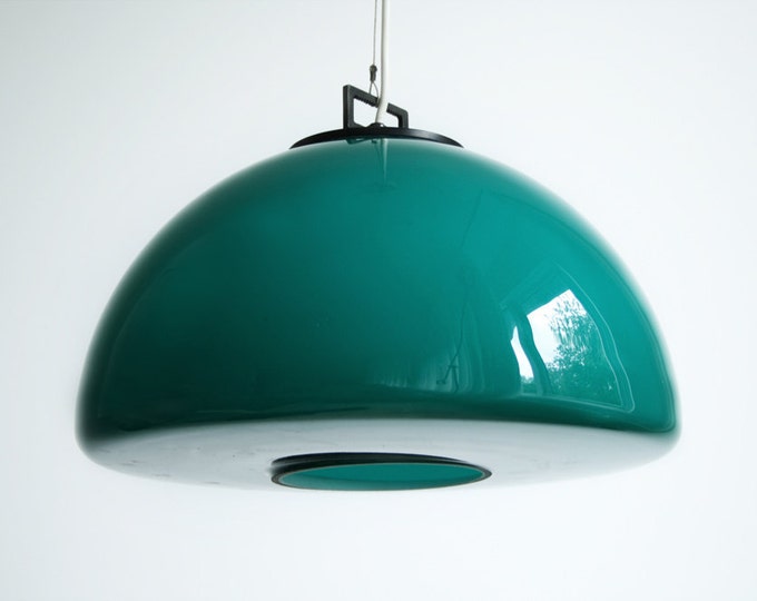 Vintage Teal Pendant Light - Etsy
