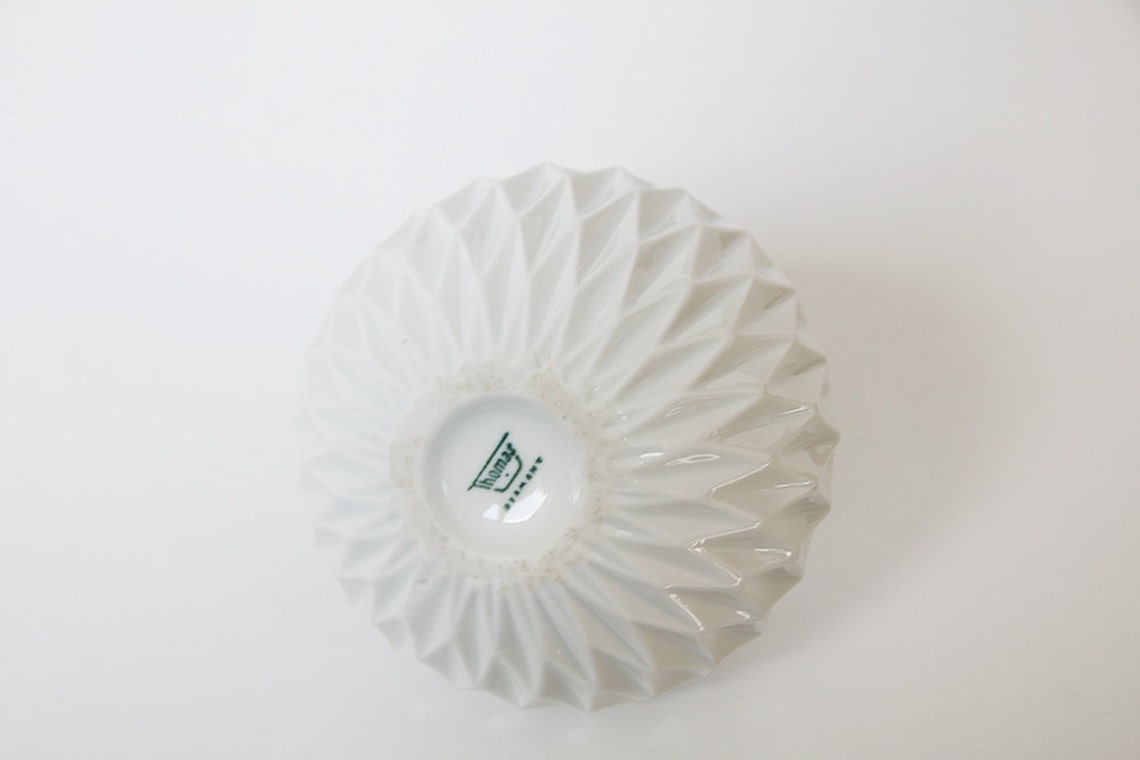 Modernist German Panton Era Space Age Op Art White Honeycomb Vase ...