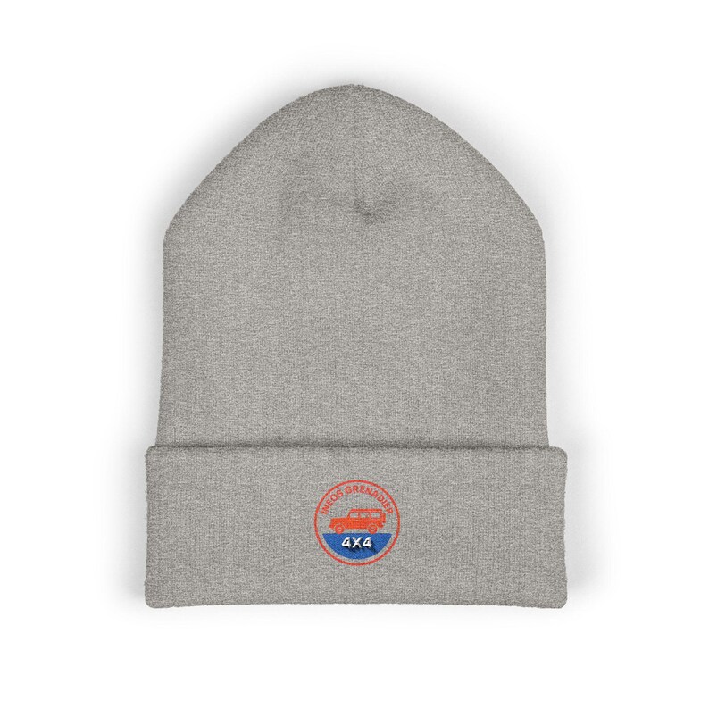 Ineos Grenadier 4x4 Off-road Badge Beanie | Embroidered Cuffed Beanie ...
