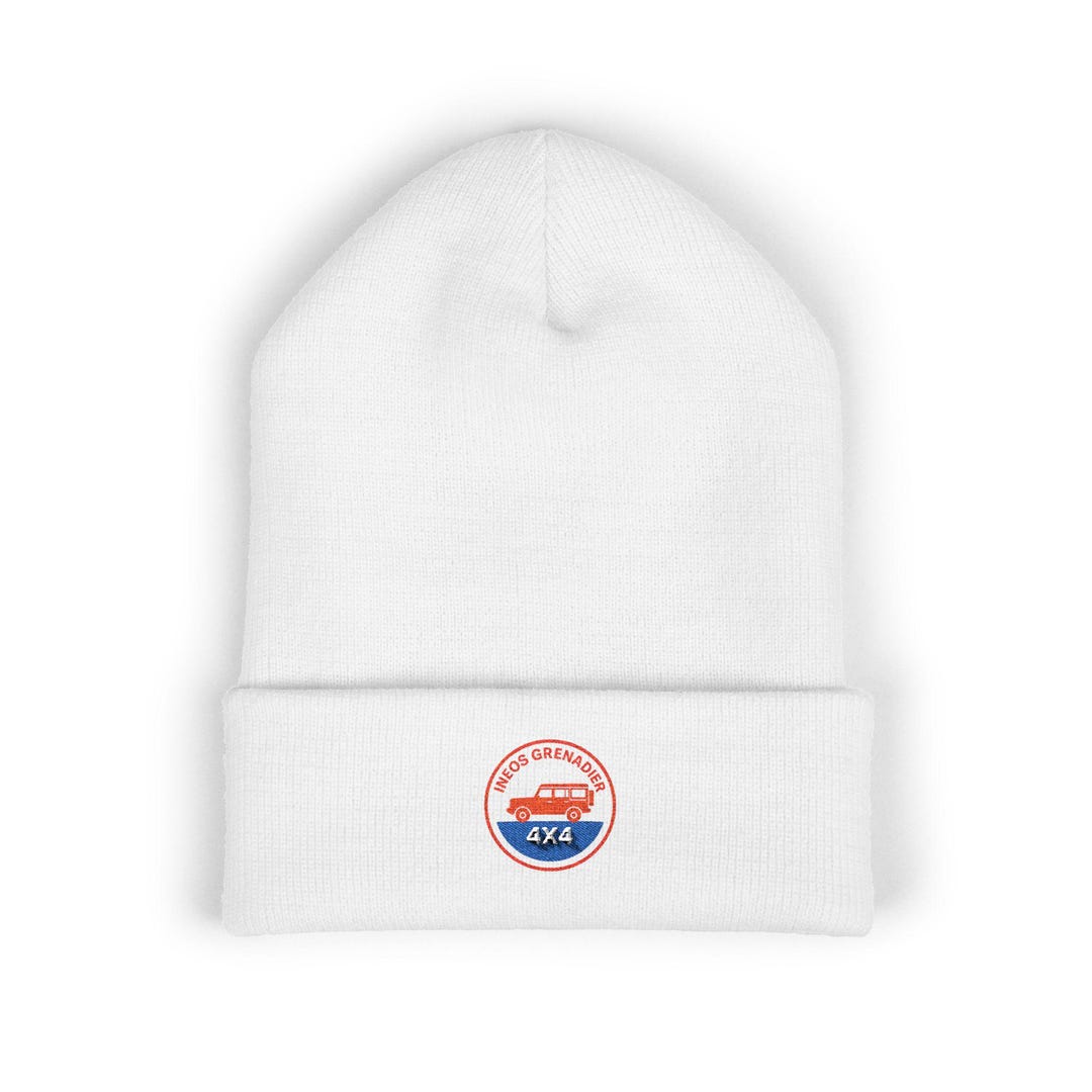 Ineos Grenadier 4x4 Off-road Badge Beanie | Embroidered Cuffed Beanie ...