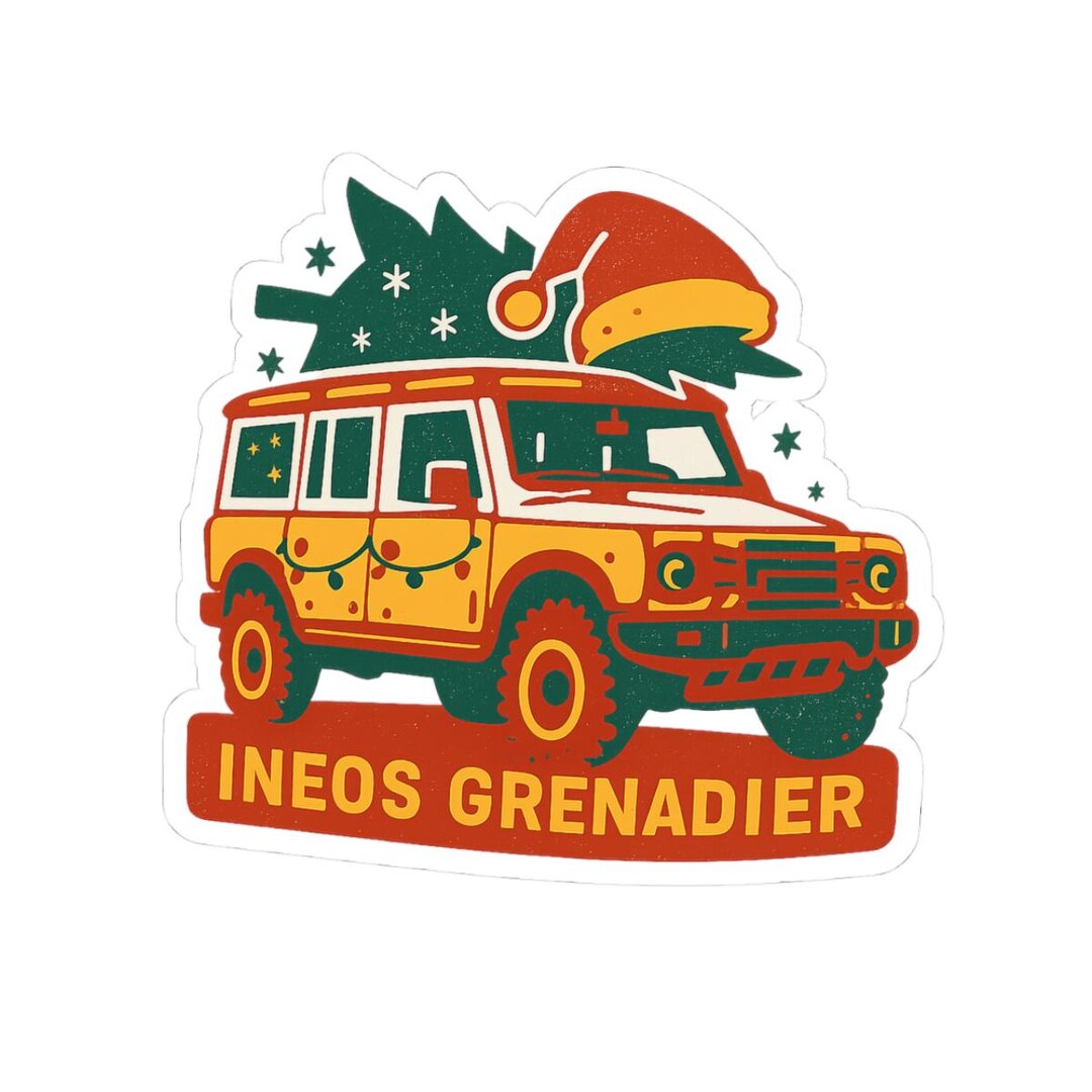 Christmas Grenadier SUV Sticker | Kiss-cut Car Holiday Decal - Etsy