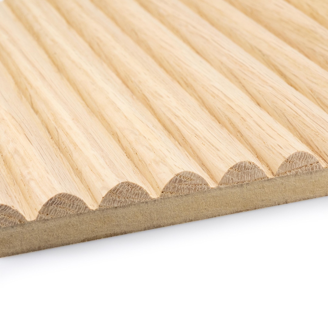 Natural Oak Ribbed Wall Panels - Etsy