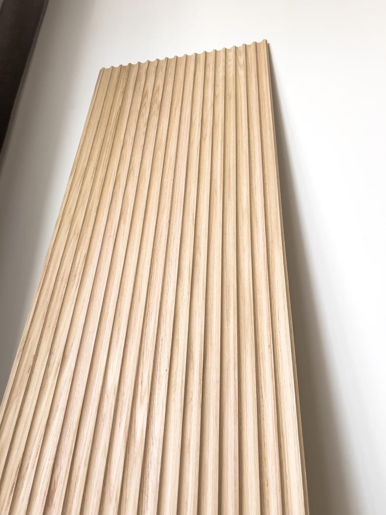 Natural Oak Fluted Wall Panels - Etsy