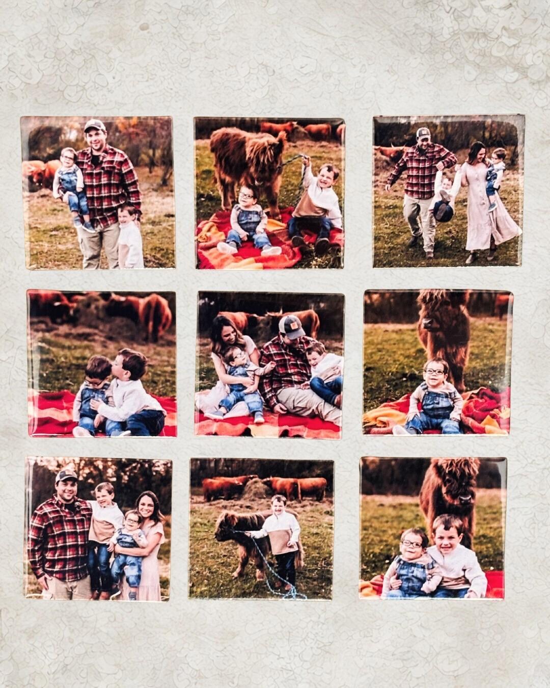 Custom 2x2" Photo Fridge Magnets Personalized Decor Custom Picture Gift ...