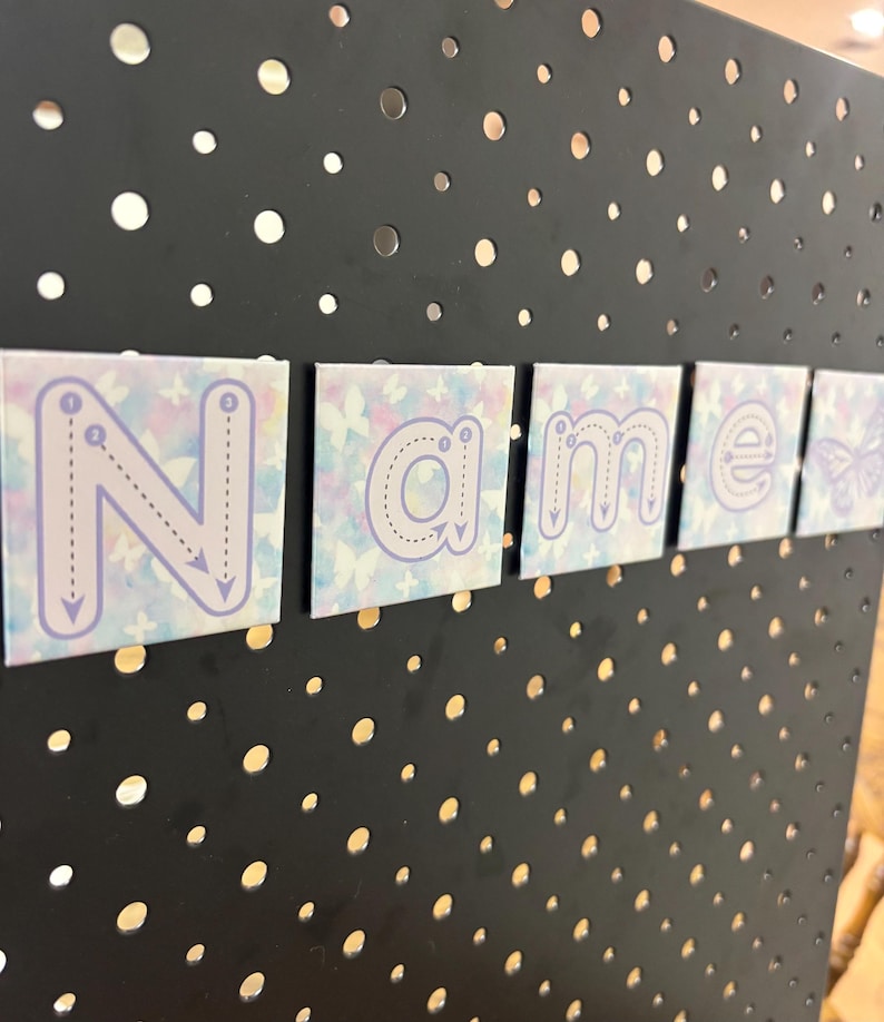 Butterfly Theme Letter Tracing Magnets – ABC Learning - Etsy