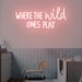Play is the Work of A Child Neon Sign, Playroom Wall Decor, Kids Room ...