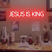 Nativity Neon Led Wooden Wall Decor, Jesus Christ Art, Religious Gift ...