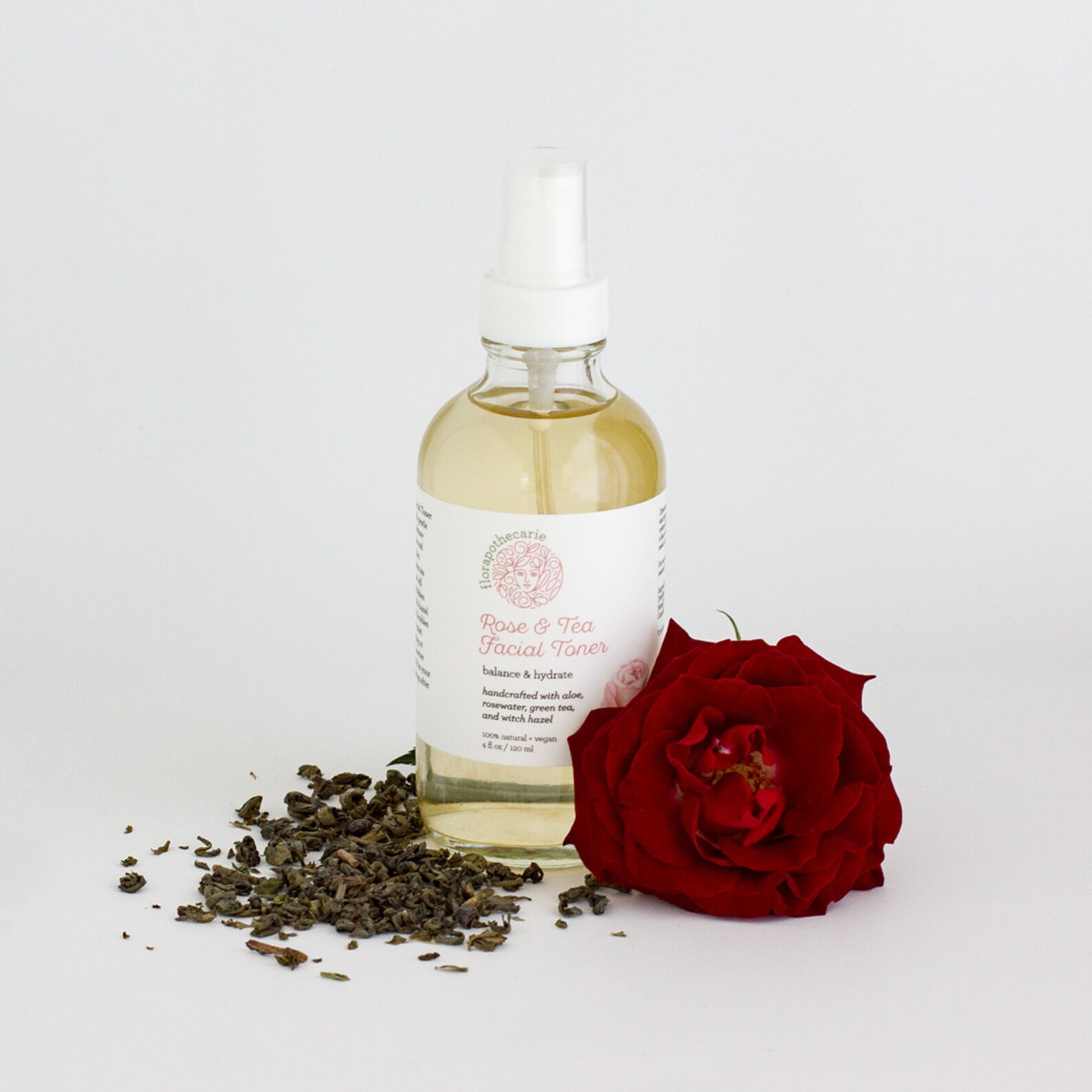 Rose & Tea Facial Toner Astringent All-natural Balance | Etsy