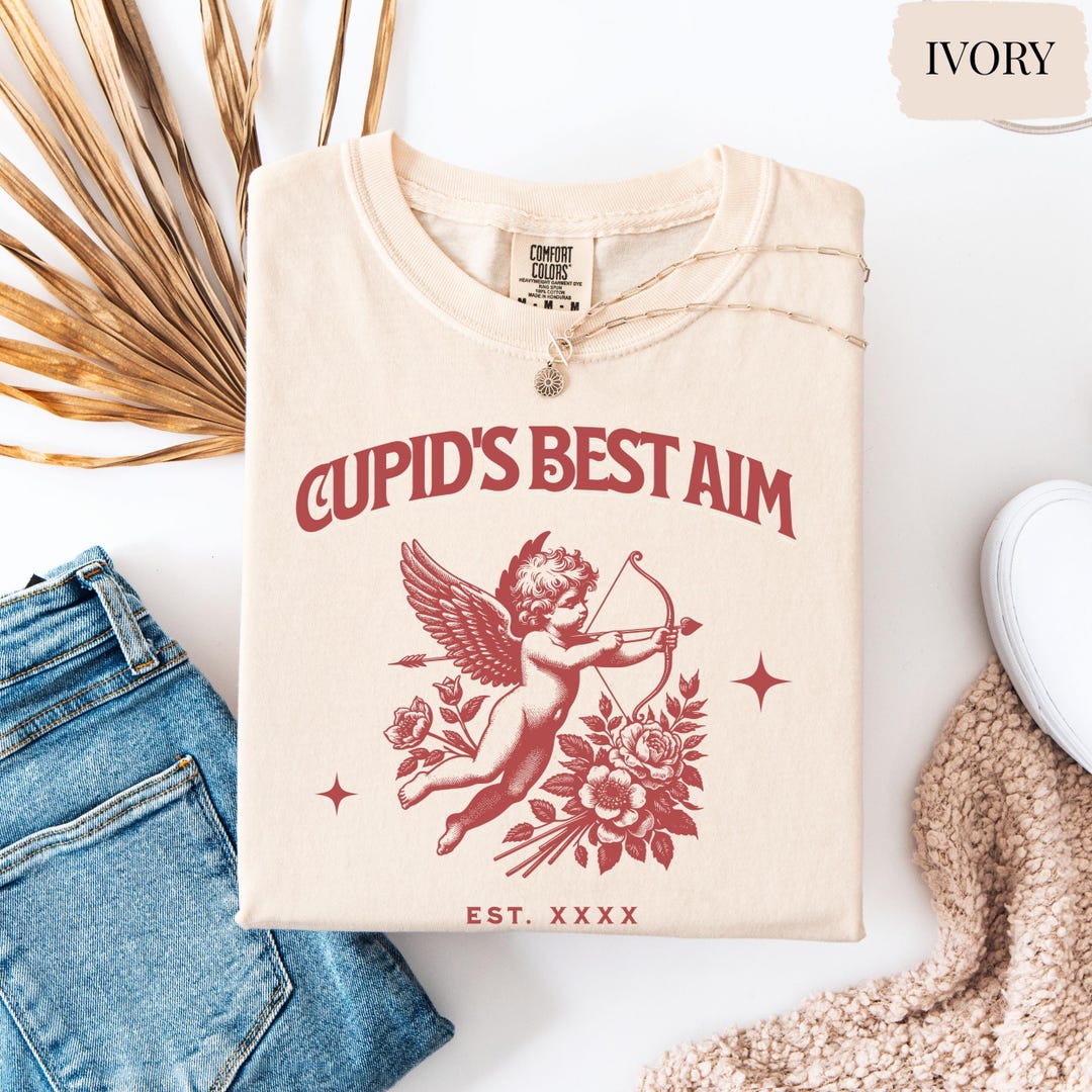 Cupid’s Best Aim Shirt, Personalized Valentine’s Day Shirt, Custom EST ...