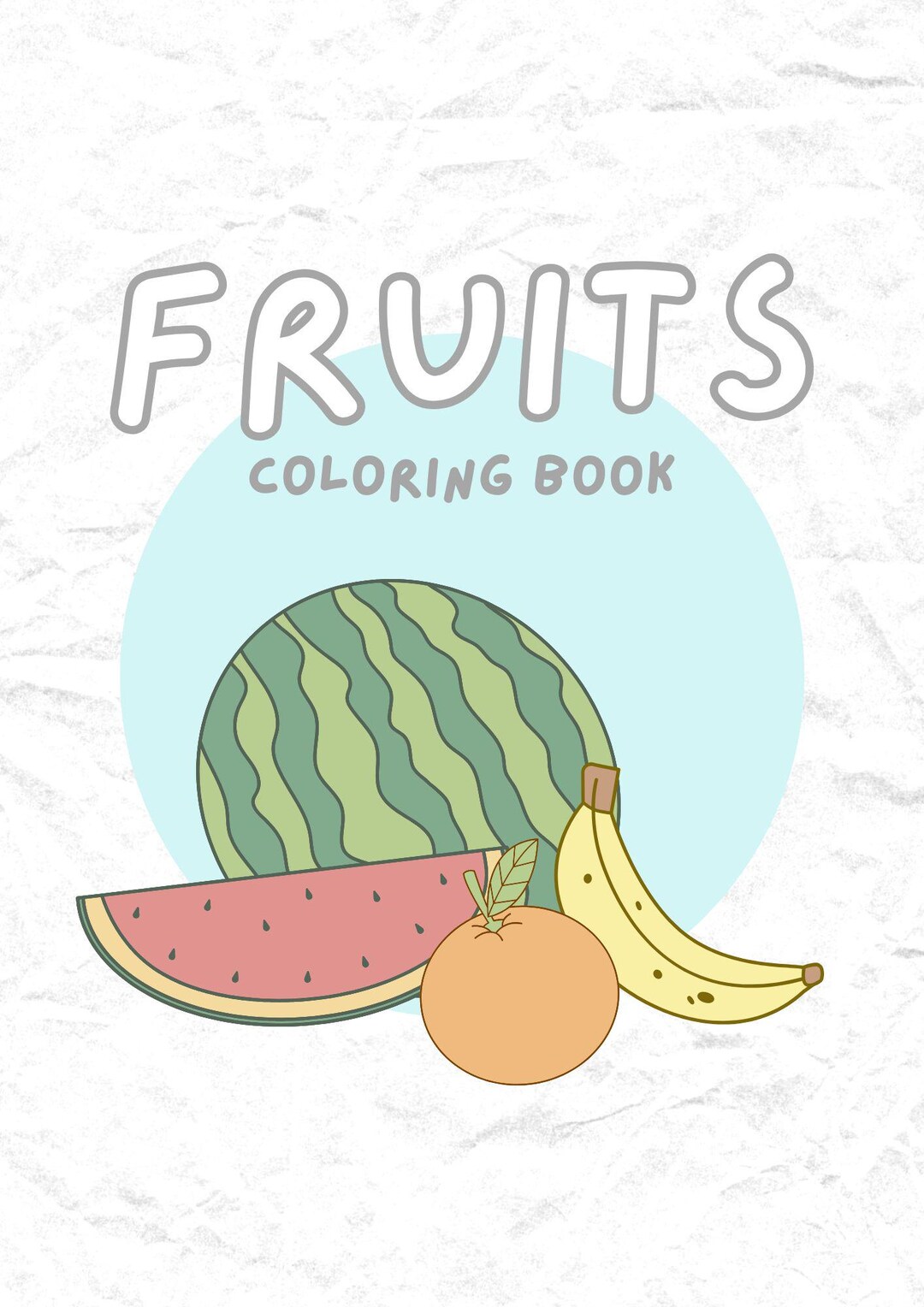 Fruit-tastic Coloring Pages: Keep Kids Entertained - Etsy