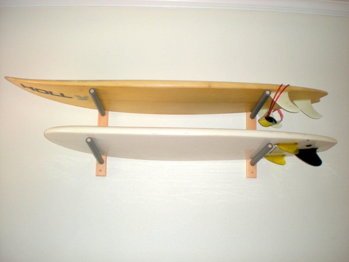 Surfboard Wall Rack Mount Holds 2 Boards | Etsy