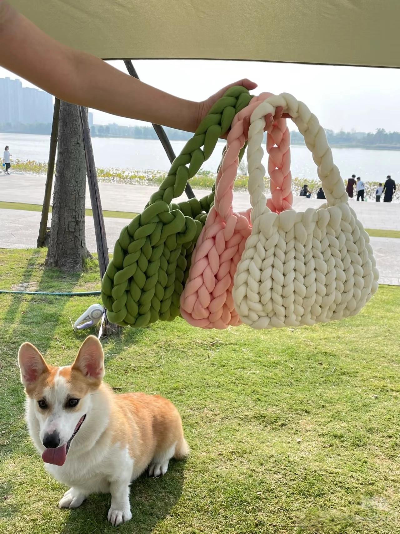 Chunky Braided Bucket Bag Crochet Pattern: DIY PDF, Icelandic Wool Hand ...