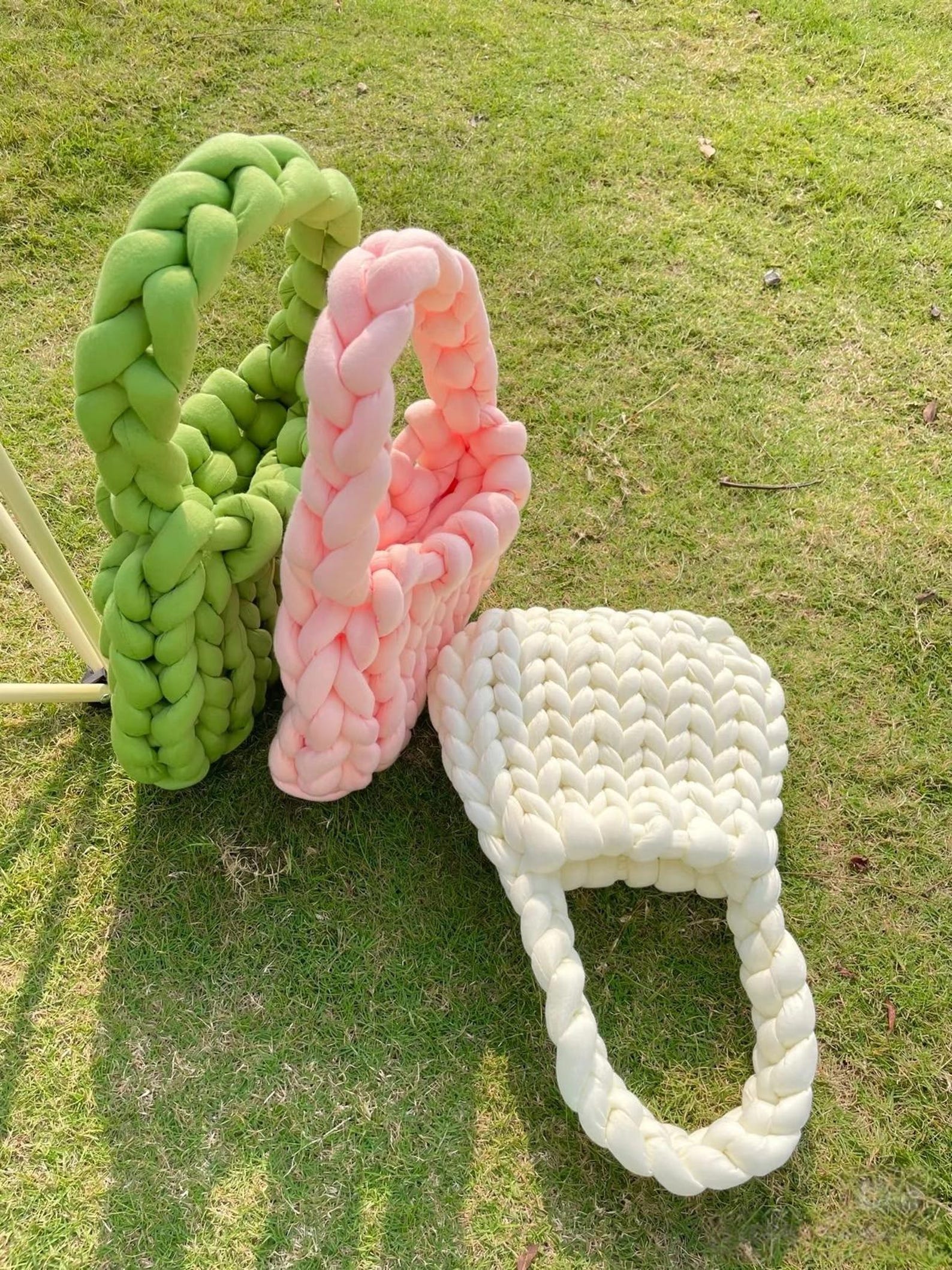 Chunky Braided Bucket Bag Crochet Pattern: DIY PDF, Icelandic Wool Hand ...