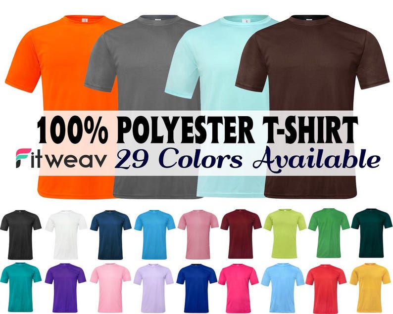 Sublimation Blank Shirt | 100% Polyester T-shirt | Super Soft ...