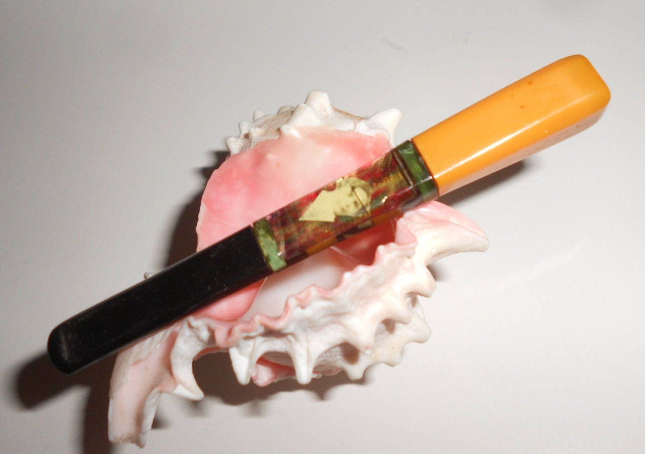 Cigarette/cheroot Holder Butterscotch Bakelite Vintage Art Deco ...