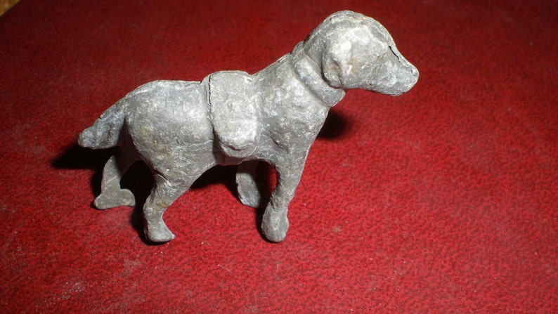Pewter Dog ~military Pewter or Lead Dog Collectible Miniature -looks ...