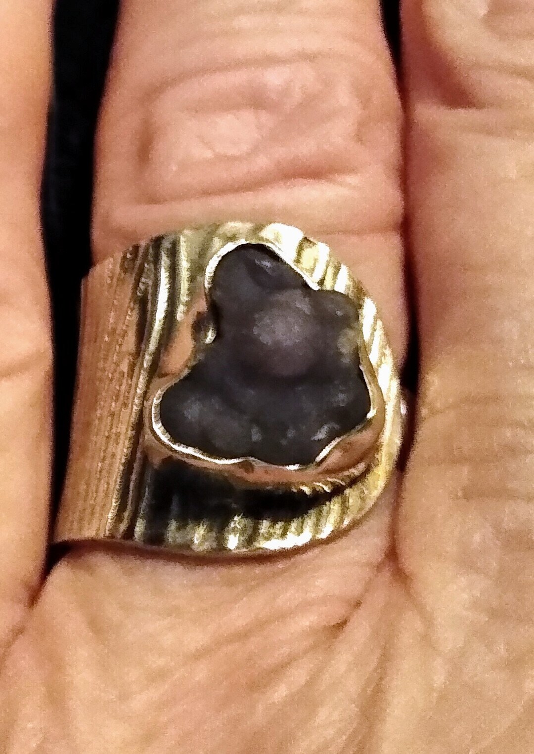 Grape Agate Ring Earthy Sterling Silver Unisex Bohemian Style - Vintage ...