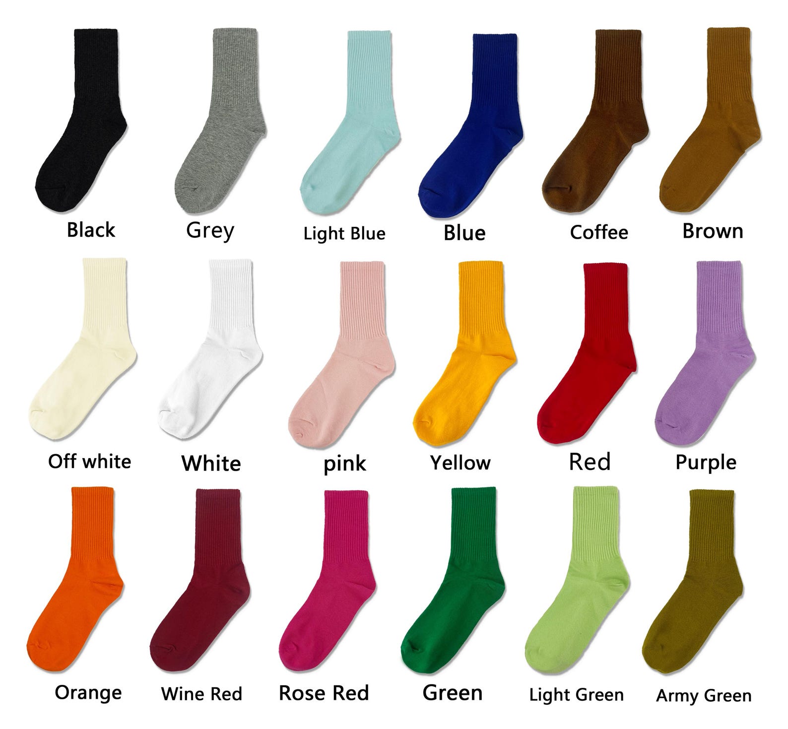 Custom Embroidered Socks,unisex Cotton Socks,with Personalized Text ...