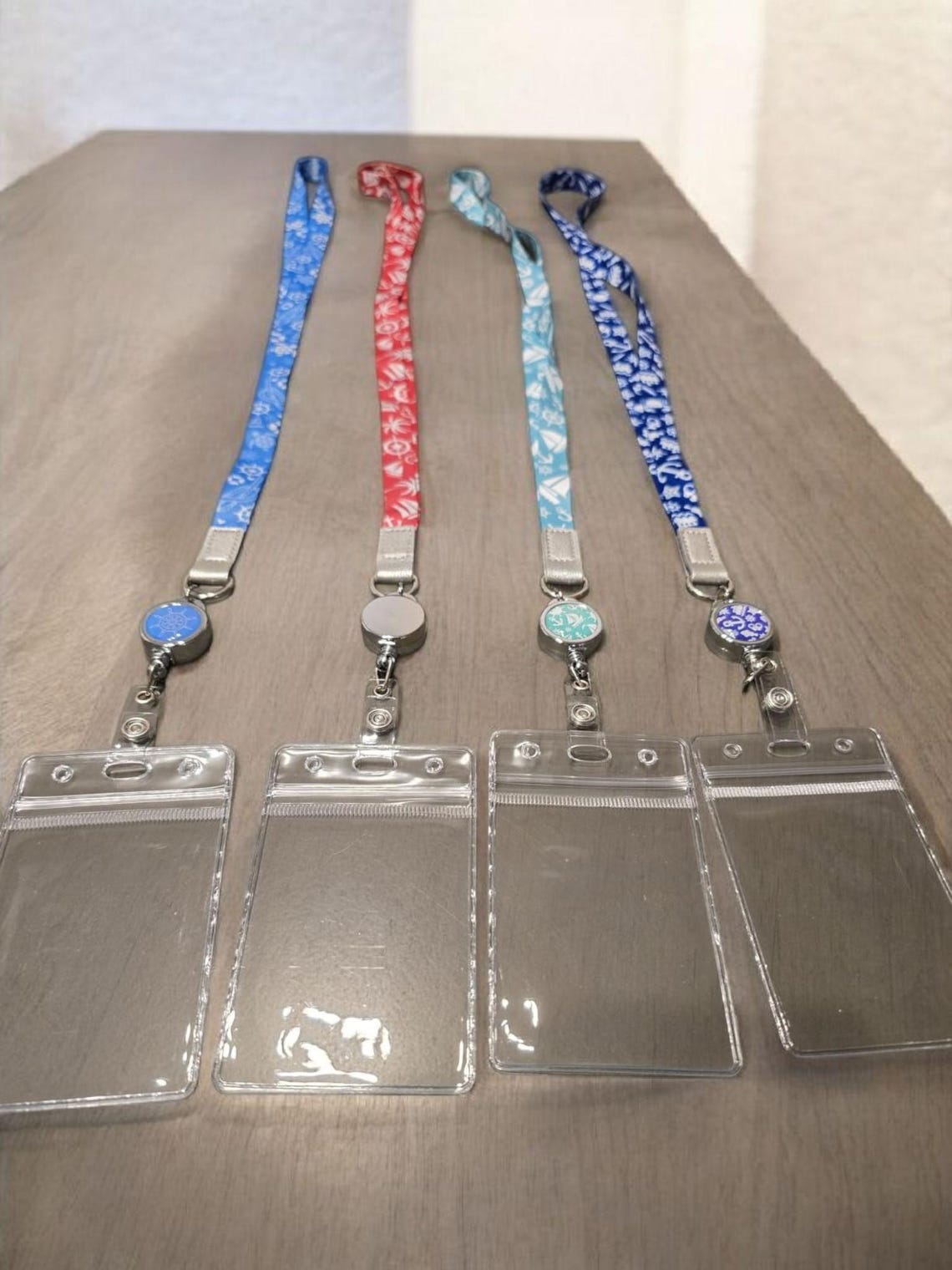 Cruise Lanyards 4-pack • Retractable Reels, Waterproof ID Card Holders ...